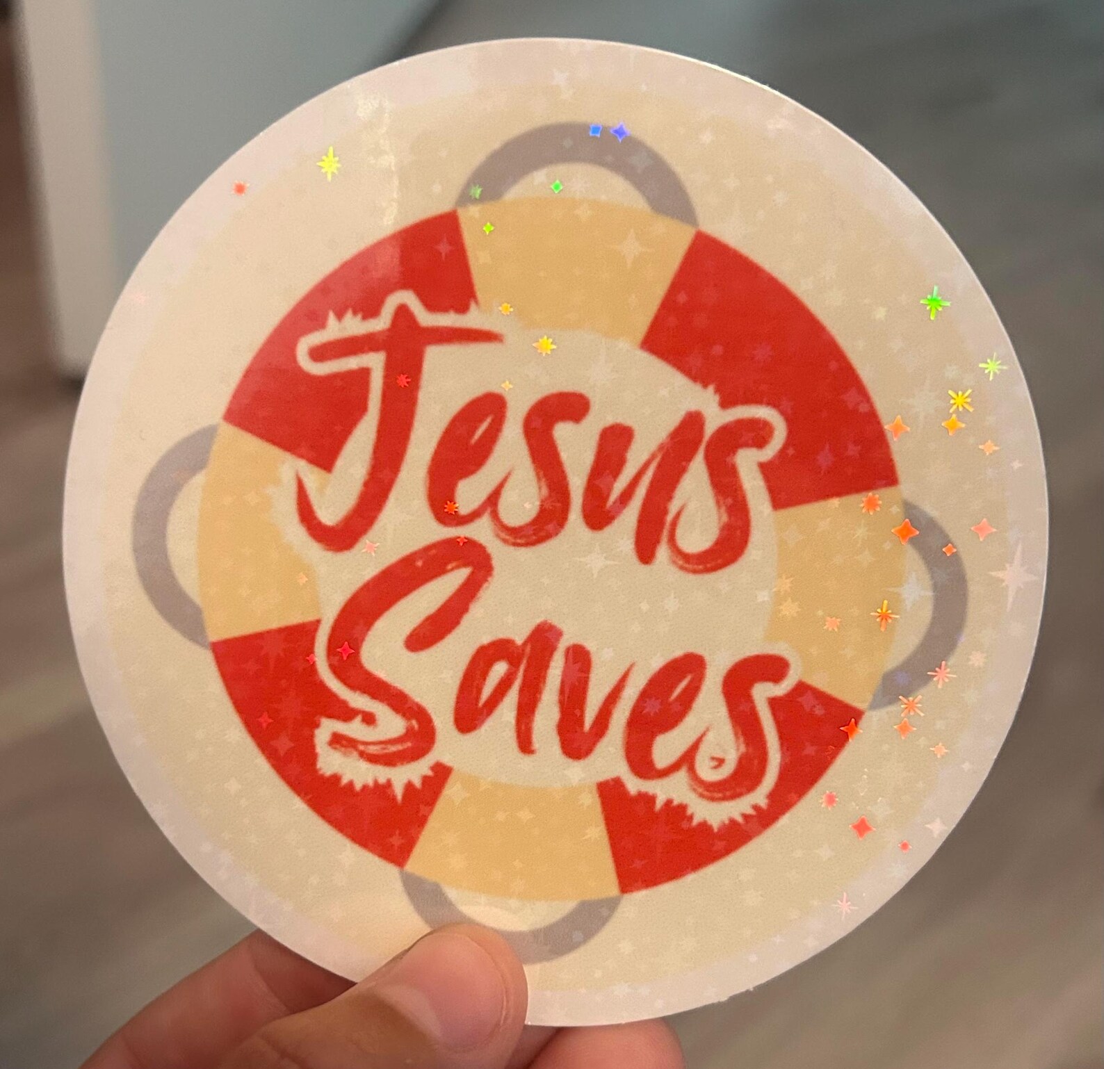 Jesus Saves Vinyl Sticker - Etsy