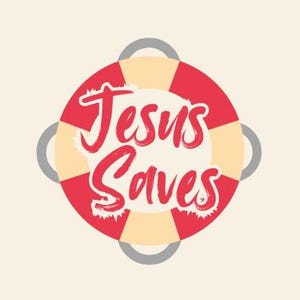 Jesus Saves Vinyl Sticker - Etsy