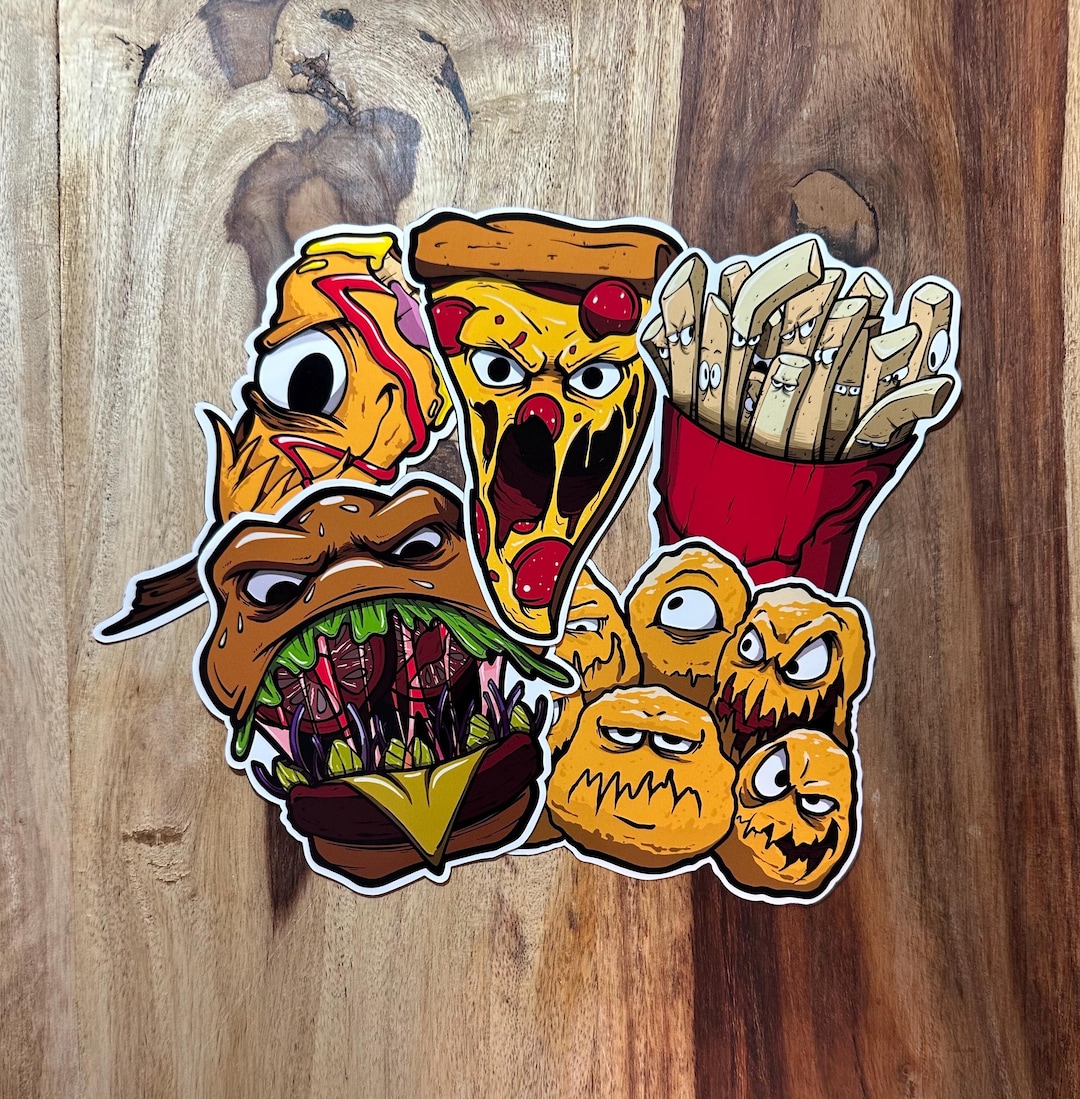 Monster Munchie Sticker Set - Etsy