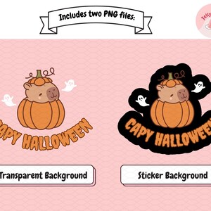 Capy Halloween PNG Download, Capybara Clipart, Capybara Halloween PNG ...
