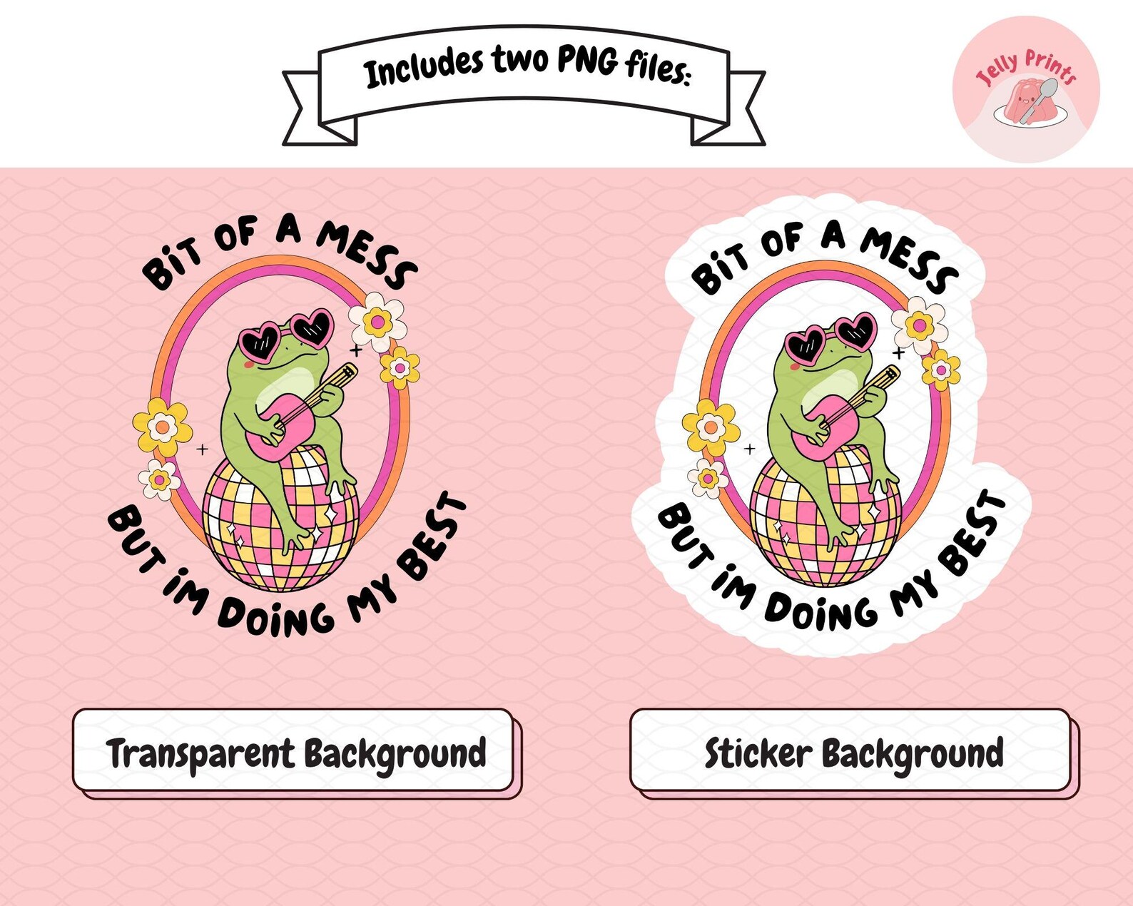 A Bit of A Mess Frog PNG, Cute Frog Png, Kawaii Frog Png, Funny Frog ...