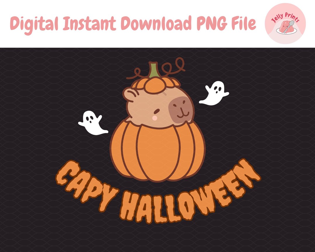 Capy Halloween PNG Download, Capybara Clipart, Capybara Halloween PNG ...