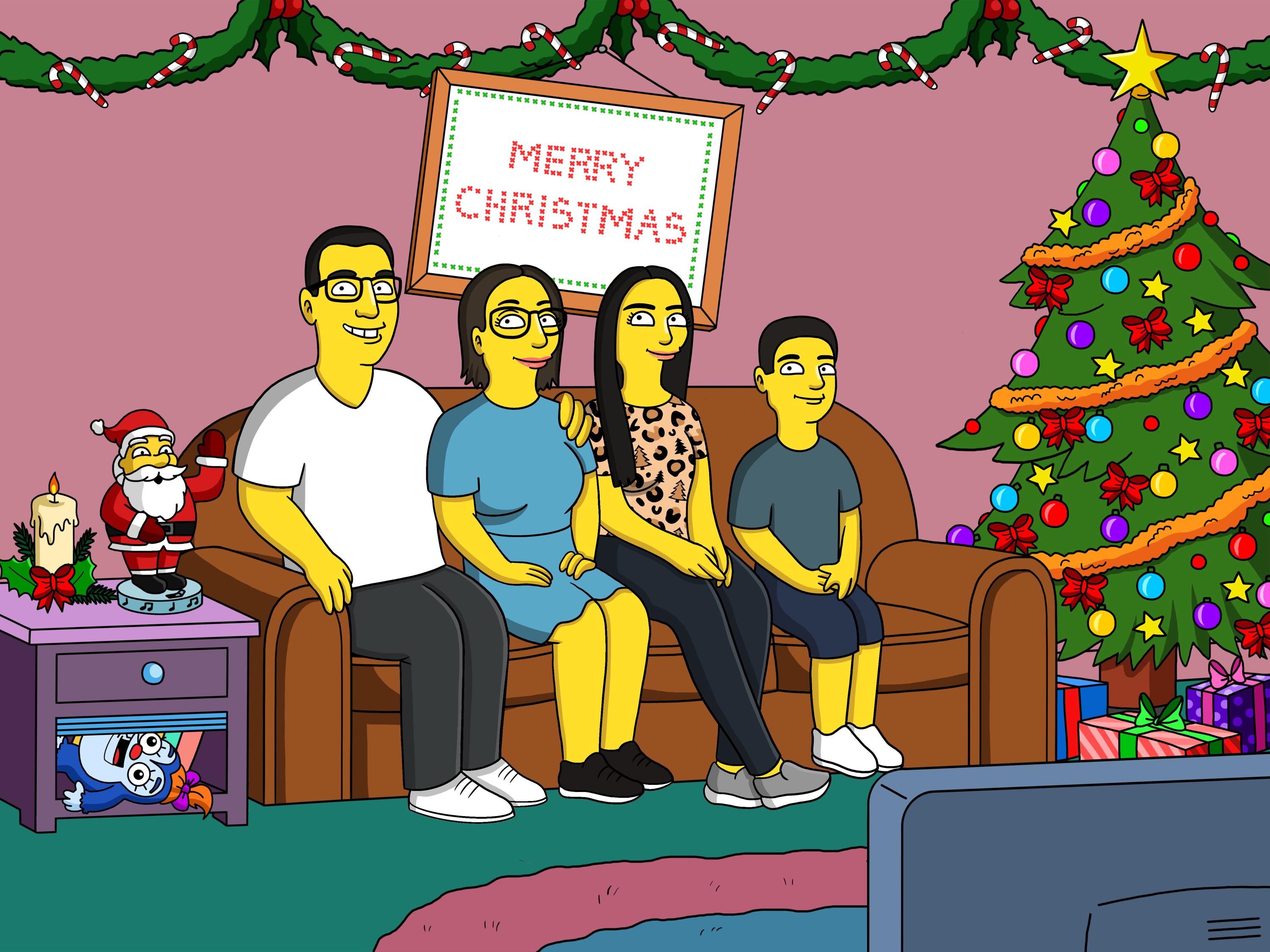 Custom Simpsons Portrait, Simpsonize Me, Turned Yellow, Cartoon ...