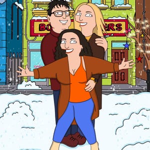 Custom Bobs Burgers Portrait, Personalized Cartoon Portrait, Bobs ...