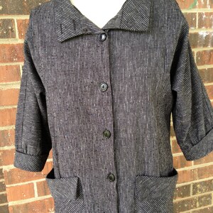 Black and Gray Striped Jacket - Etsy