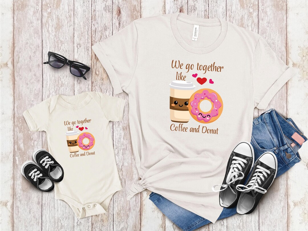 We Go Together Like Coffee and Donut Png, Valentine's Day Designs ...