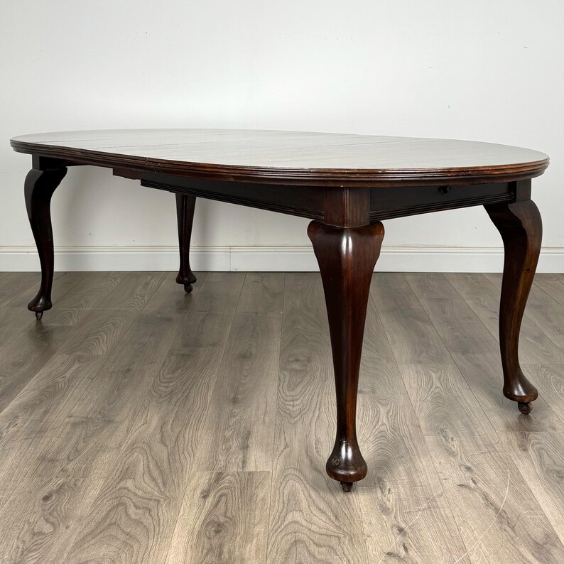 Antique 20th Century Queen Anne Style Dining Table REF AF-3419 - Etsy UK