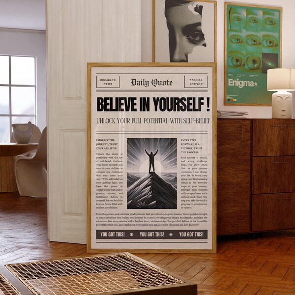 Believe in Yourself - Etsy