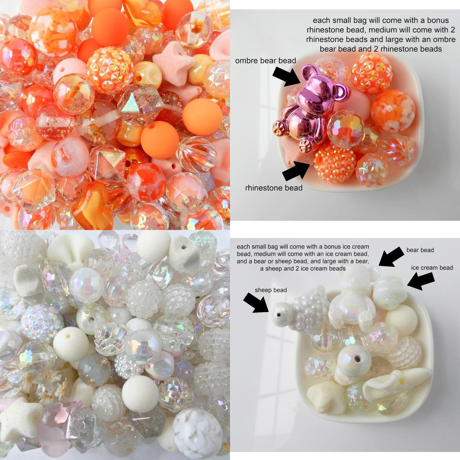 Beading Supplies Mixed Beads • Mega Mix for Jewelry and Crafts ...