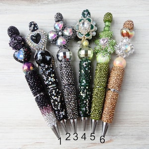 Rhinestone Beaded Pens • Sparkly Pens • Elegant Crystal Pens • Pens for ...