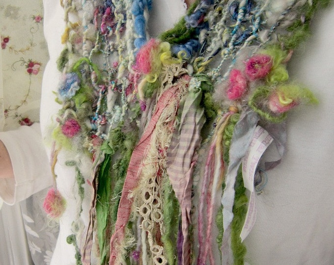 Scrap Fairy Princess - Enchanted and Sparkling Handknit Fairy Scarf - Etsy