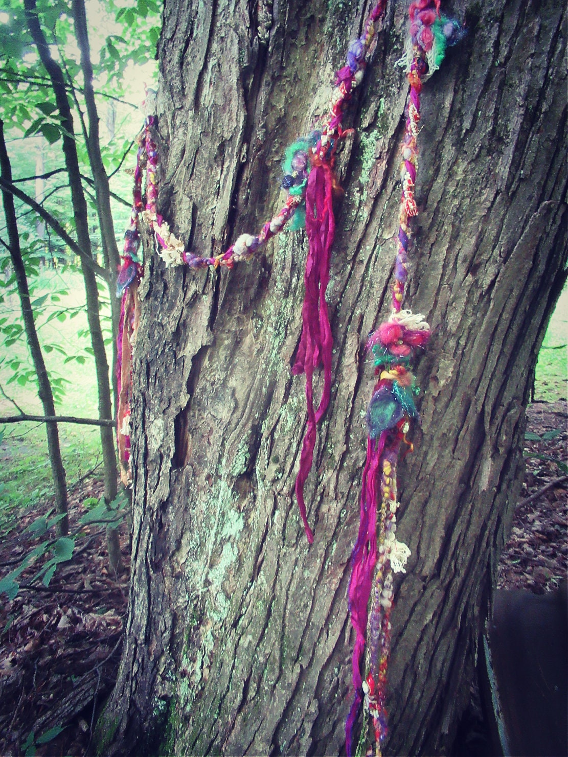 Woodland flower garland scarf from the enchanted forest | Etsy
