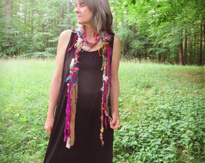 Woodland Flower Garland Scarf From the Enchanted Forest - Evening Dream ...
