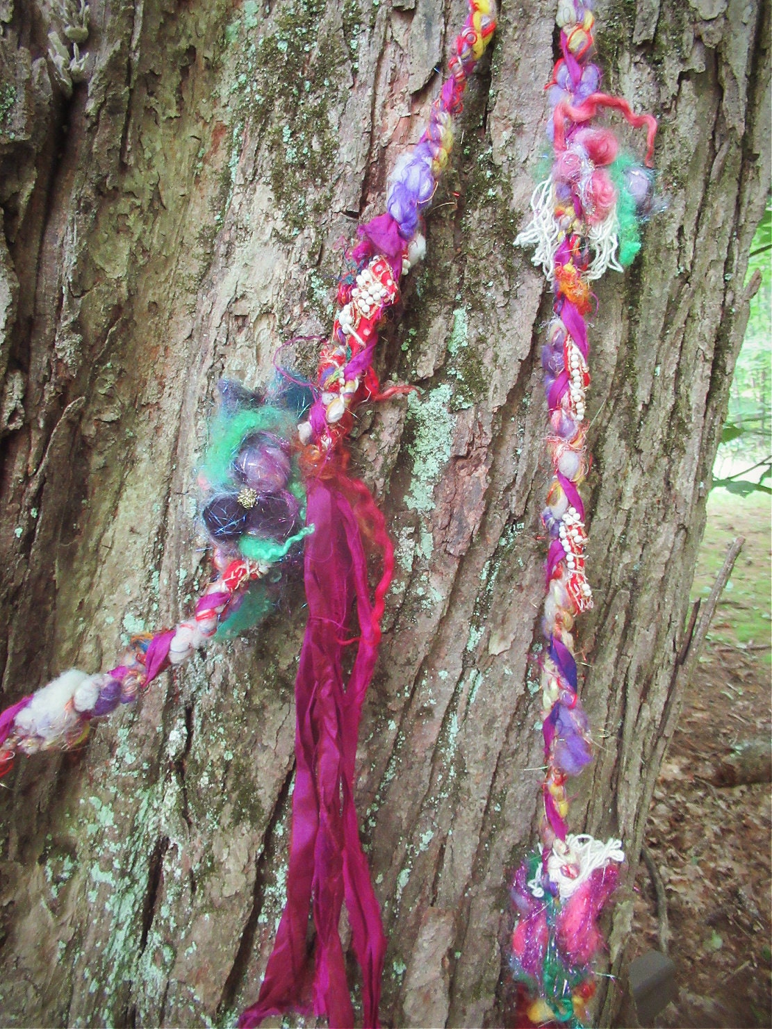 Woodland flower garland scarf from the enchanted forest | Etsy