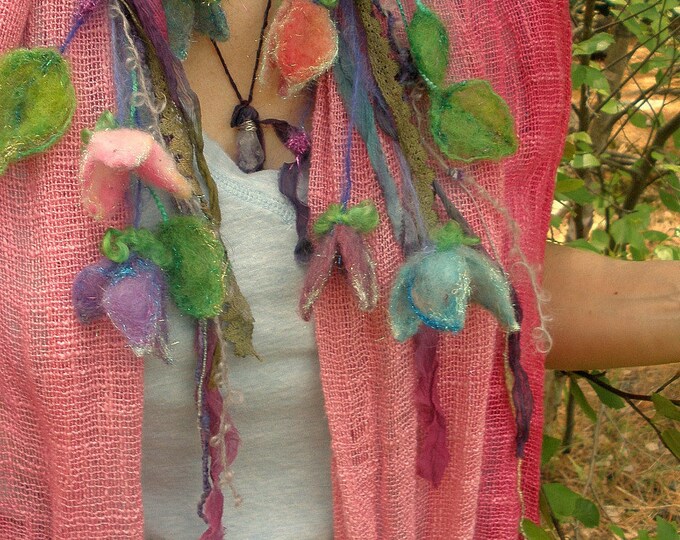 Sparkling Fairy Fantasy Garden Silky Adornment/scarf/lariat - Etsy