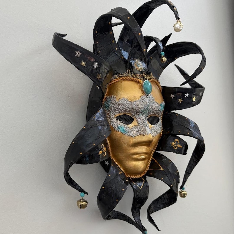 Venetian Mask | Arlecchino | Wall Decor | Handmade | Harlequin ...