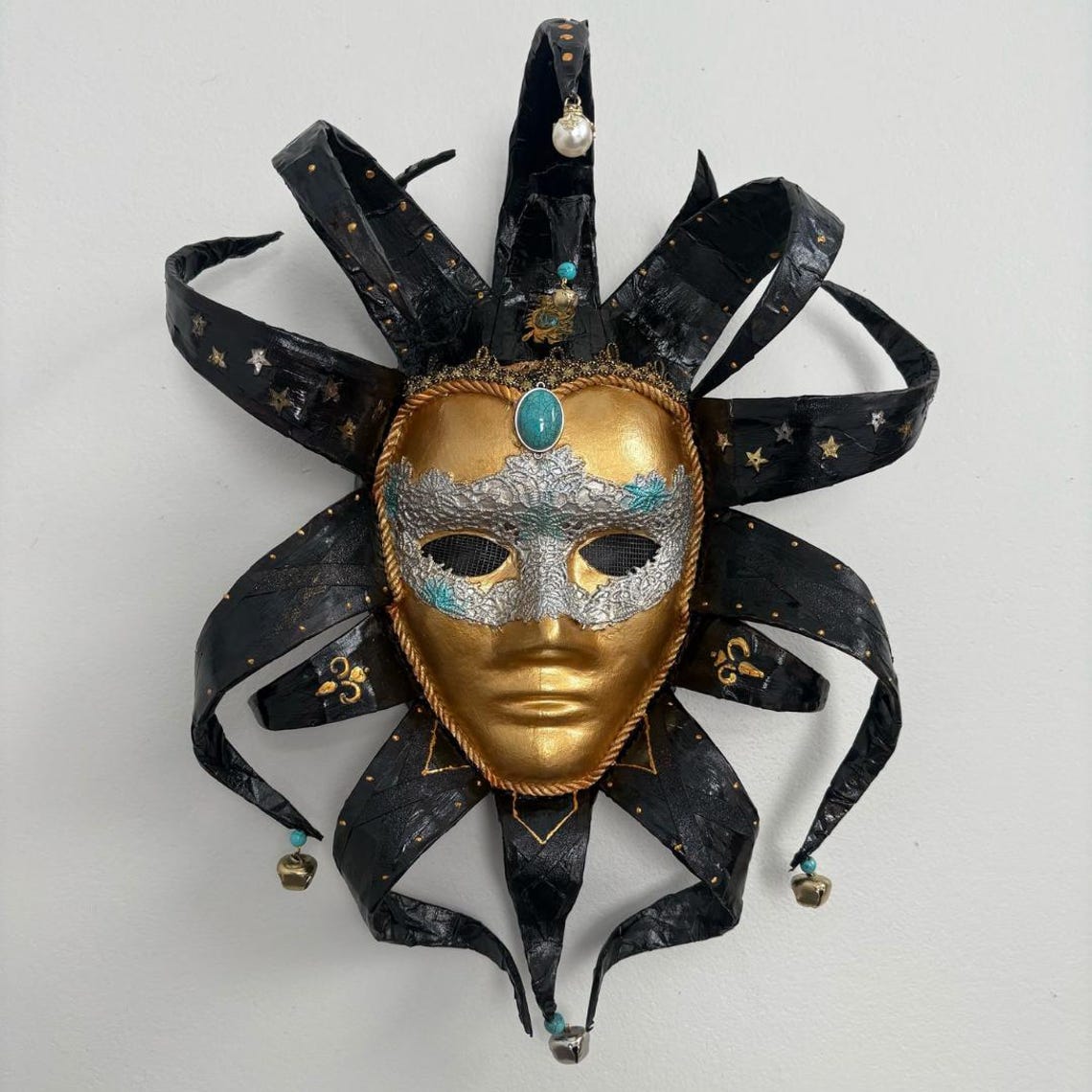 Venetian Mask | Arlecchino | Wall Decor | Handmade | Harlequin ...