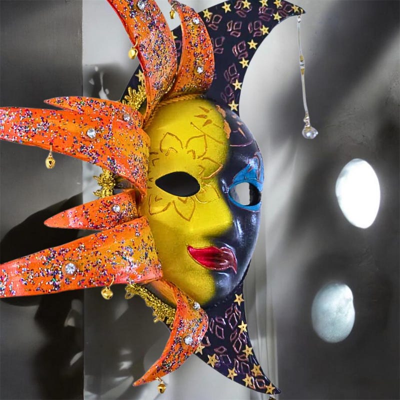 Sun and Moon Mask - Etsy