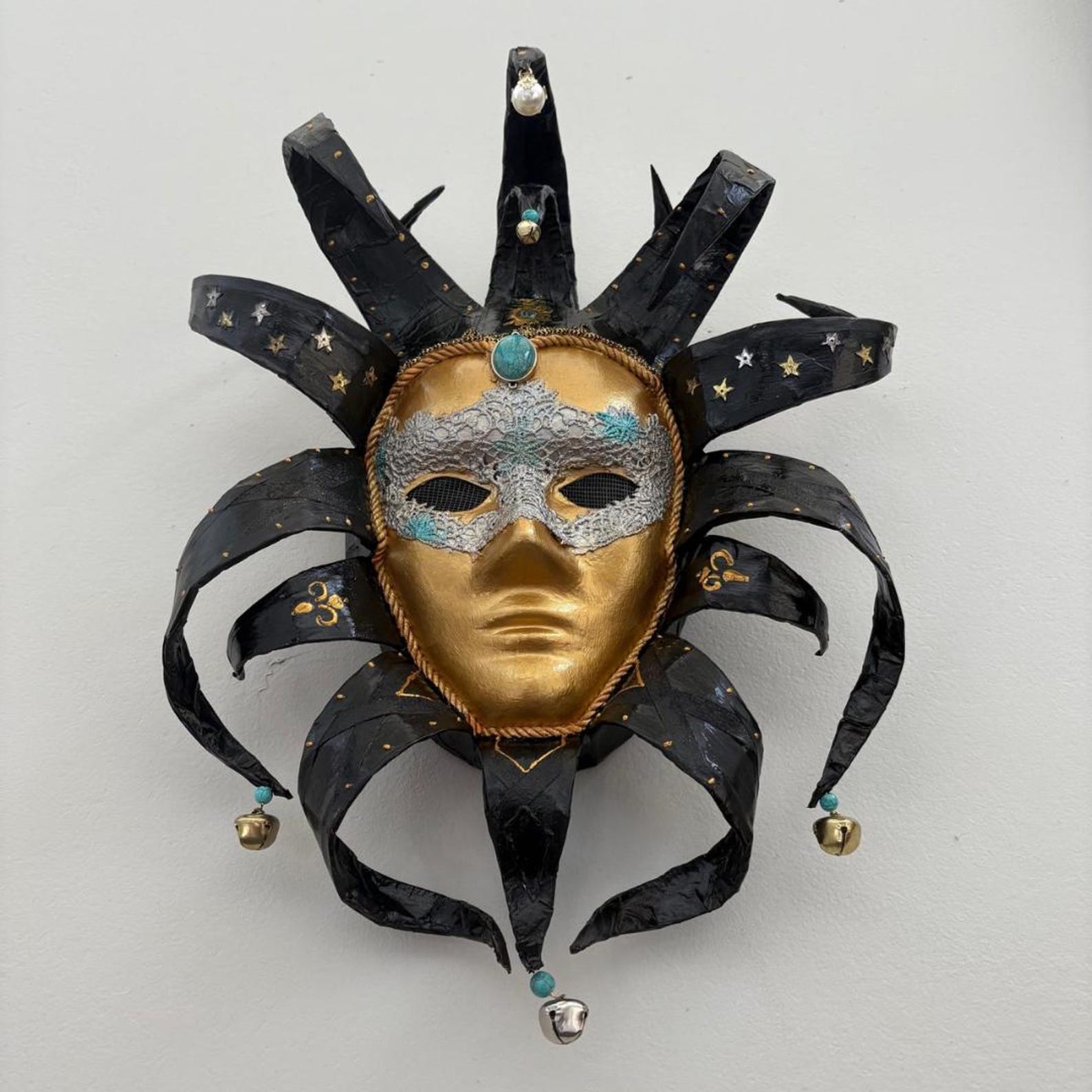 Venetian Mask | Arlecchino | Wall Decor | Handmade | Harlequin ...