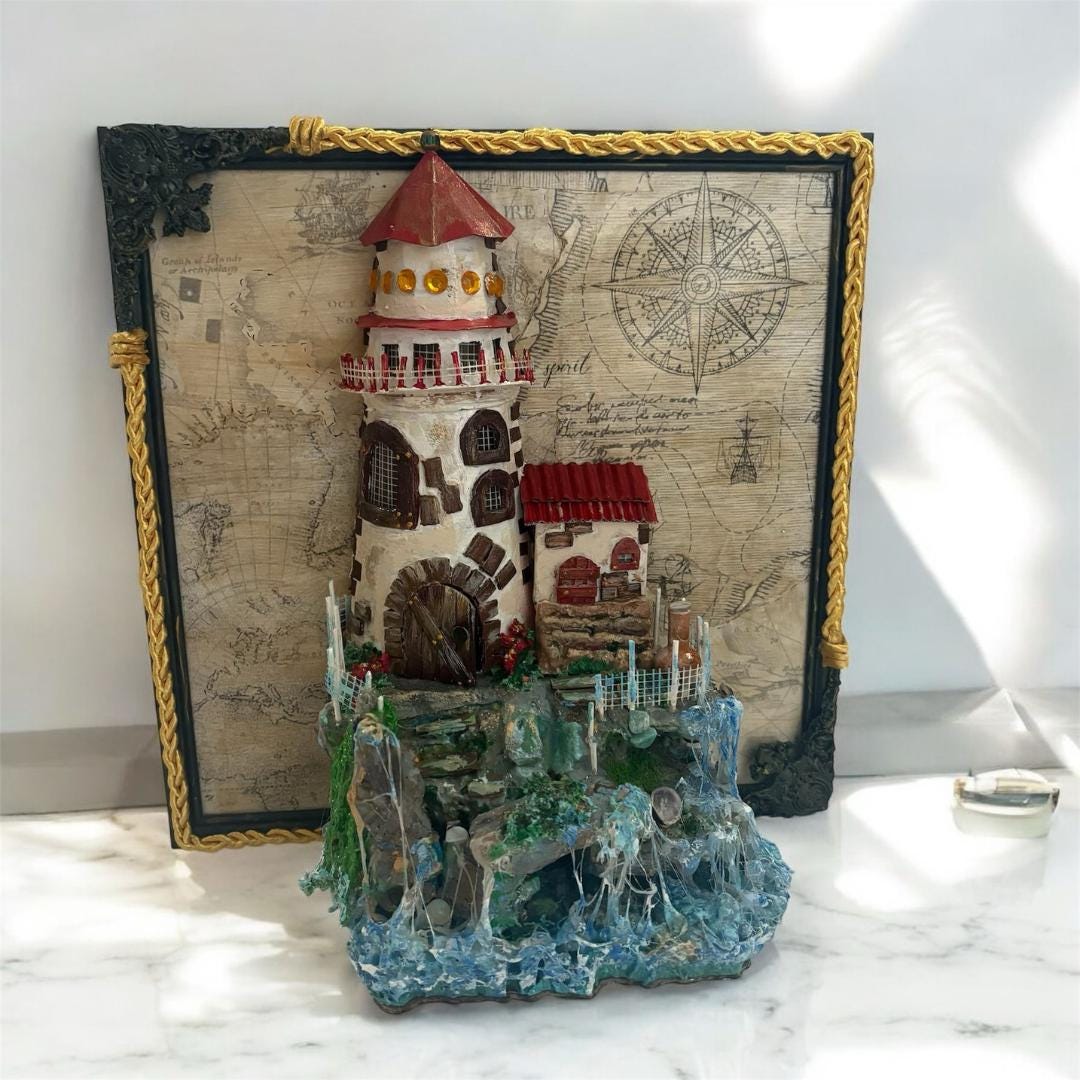 Diorama | Handcrafted Diorama | Lighthouse | Nautical Decoration ...