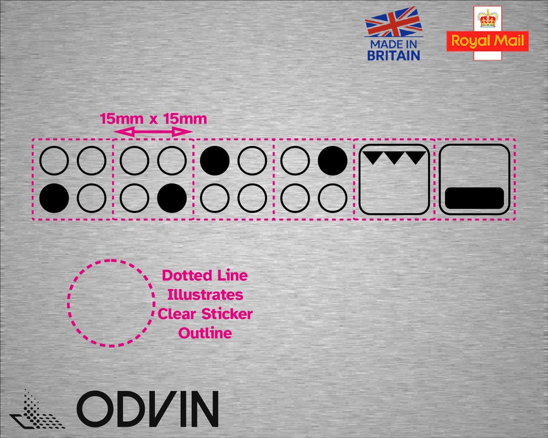 4 Hob Cooktop Self Adhesive Labels - Dial Knob Switch Symbols Oven ...