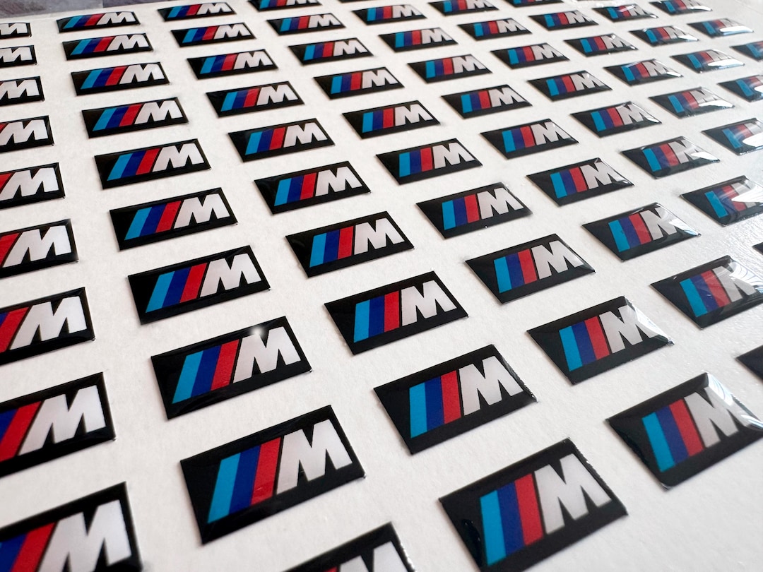 4 X BMW M SPORT Alloy Wheel Domed Gel Badge Sticker Emblem Decal BMW ...