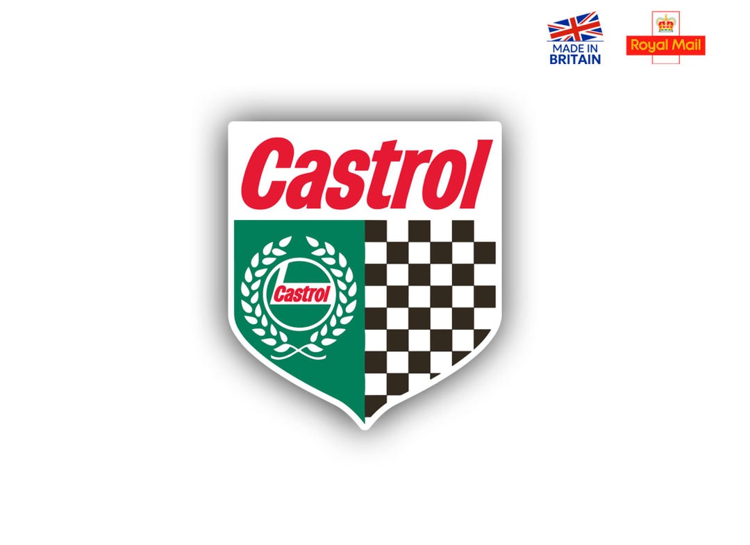 2x Castrol Oil Sticker Vintage Sticker Car Motorcycle Retro Gasoline ...