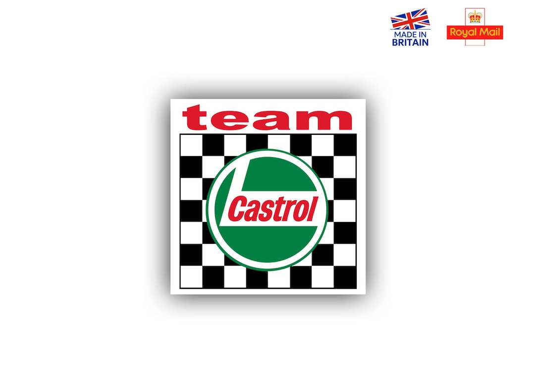 2x Castrol Oil Sticker Vintage Sticker Car Motorcycle Retro Gasoline ...