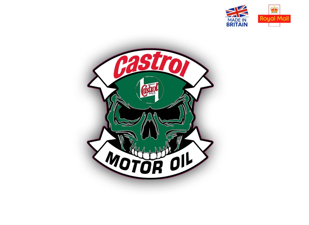 2x Castrol Oil Sticker Vintage Sticker Car Motorcycle Retro Gasoline ...
