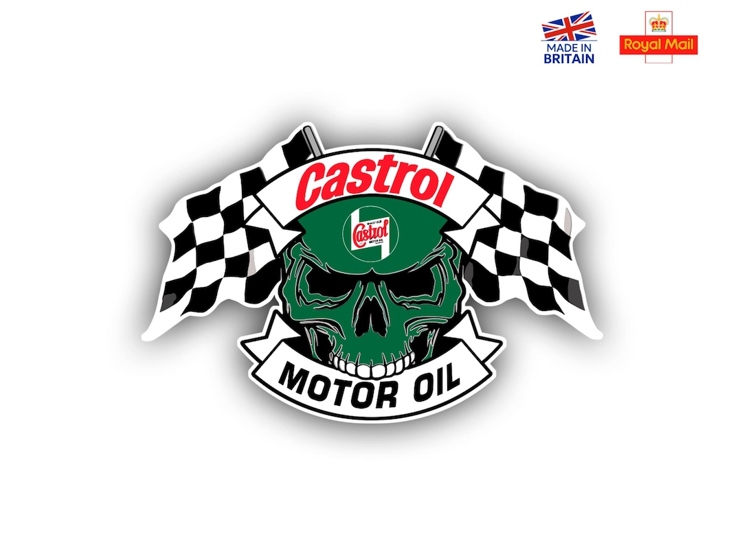 2x Castrol Oil Sticker Vintage Sticker Car Motorcycle Retro Gasoline ...