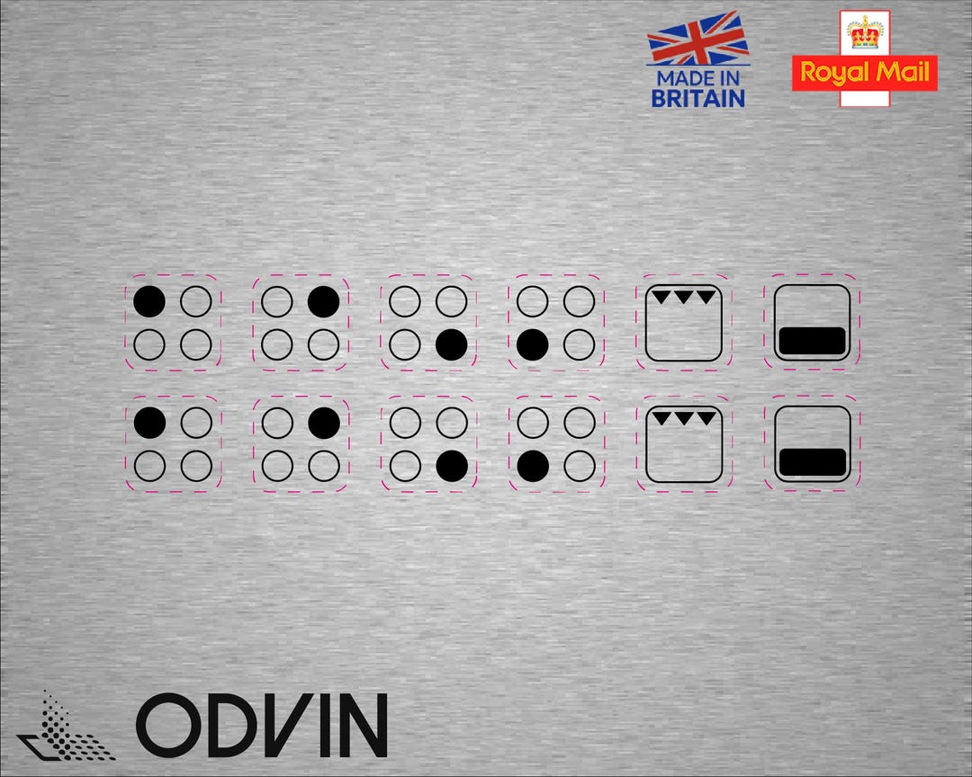 4 Ring Cooker Stove Top Hob Stickers Markings Decals - Double Set 001 ...