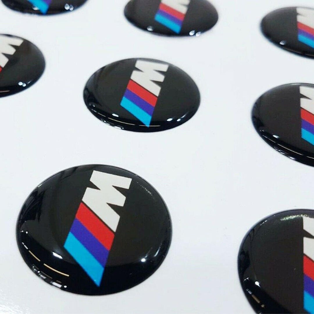 Bmw M Sport Multimedia Control Gel Badge Emblem Decal 29 Mm - Etsy