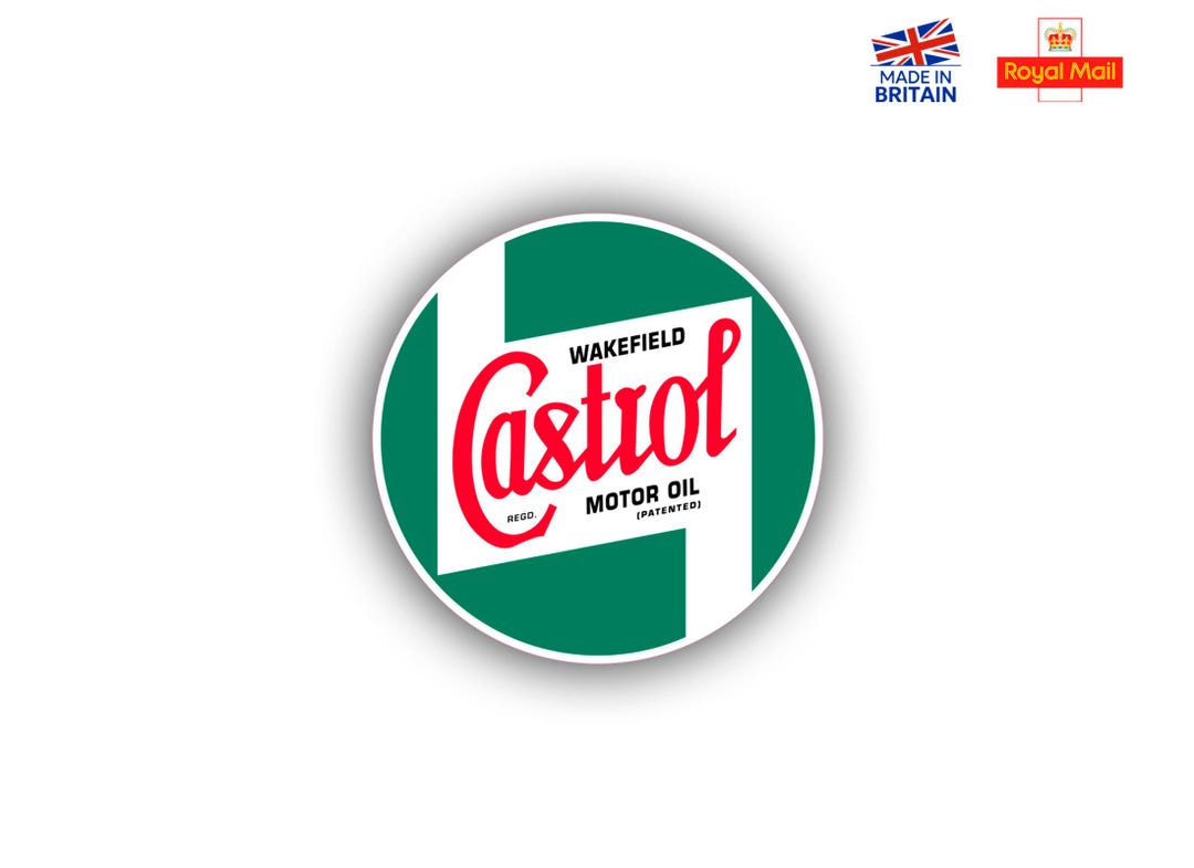2x Castrol Oil Sticker Vintage Sticker Car Motorcycle Retro Gasoline ...