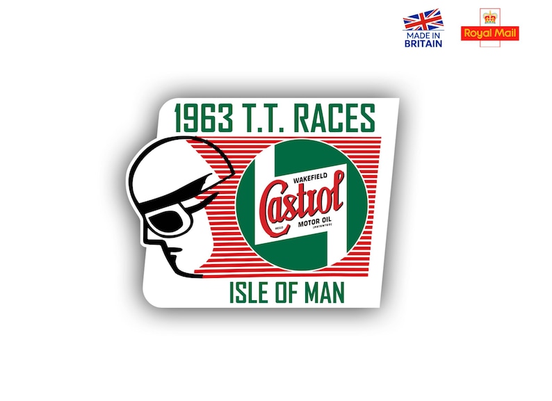 2x Castrol Oil Sticker Vintage Sticker Car Motorcycle Retro Gasoline ...