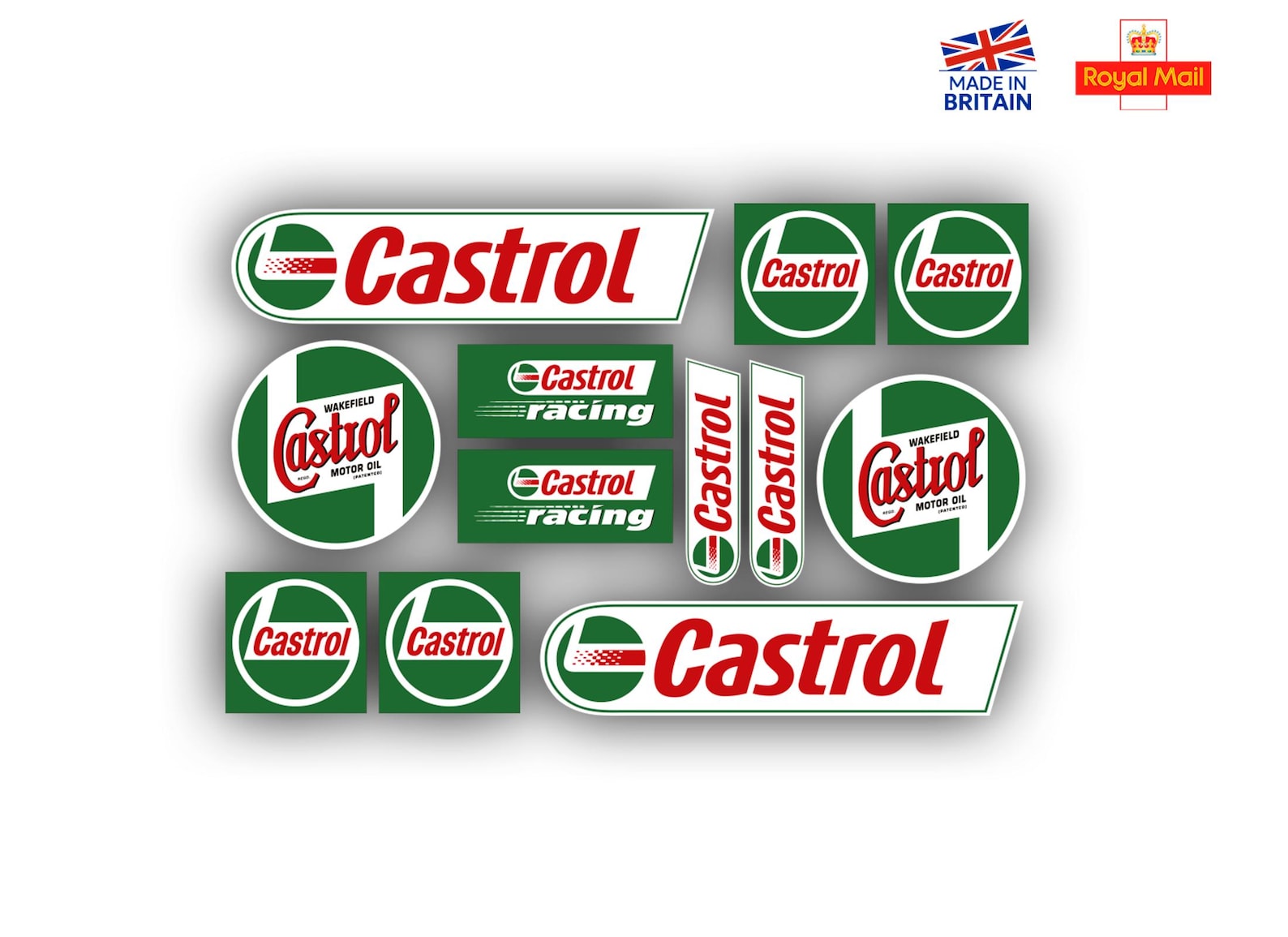 Castrol Set Oil Sticker Vintage Sticker Car Motorcycle Retro Gasoline ...
