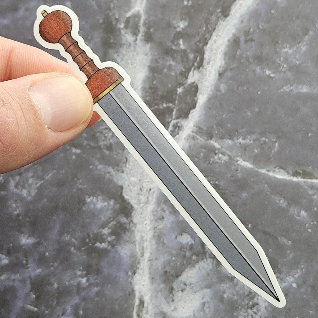 Roman Gladius Sword Sticker, Gladius Vinyl Sticker, SPQR, Sword Sticker ...