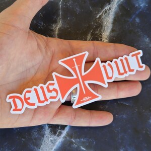 Deus Vult Vynil Sticker / Gift Sticker for Laptop, Suitcase, Water ...