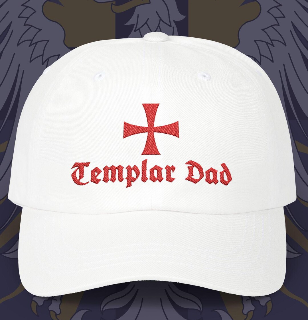 Templar Dad Cap, Templar Cap, Gift for Dad, Crusader Cap, Knights ...