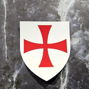 Coat of Arms of the Knights Templar Sticker Vynil Diecut Laminated - Etsy