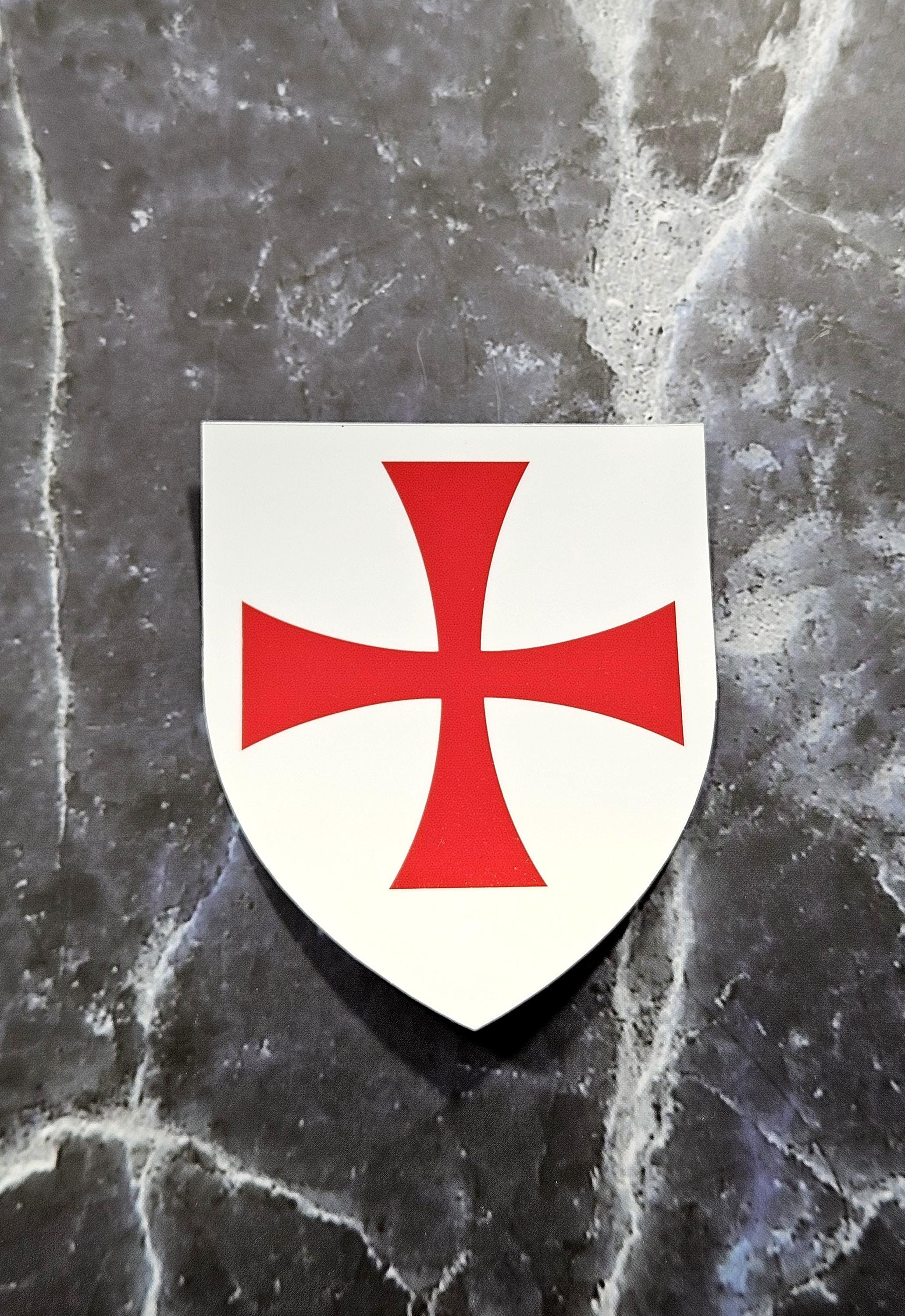 Coat of Arms of the Knights Templar Sticker Vynil Diecut Laminated - Etsy