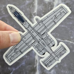 A10 Warthog Sticker, A-10 Thunderbolt II Vinyl Sticker, USAF Decal, A10 ...