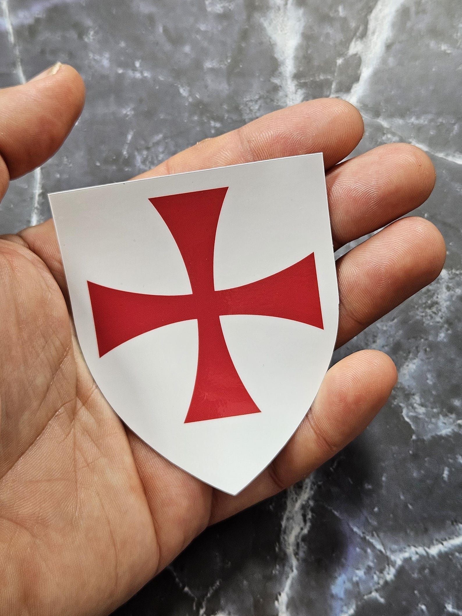 Coat of Arms of the Knights Templar Sticker Vynil Diecut Laminated - Etsy