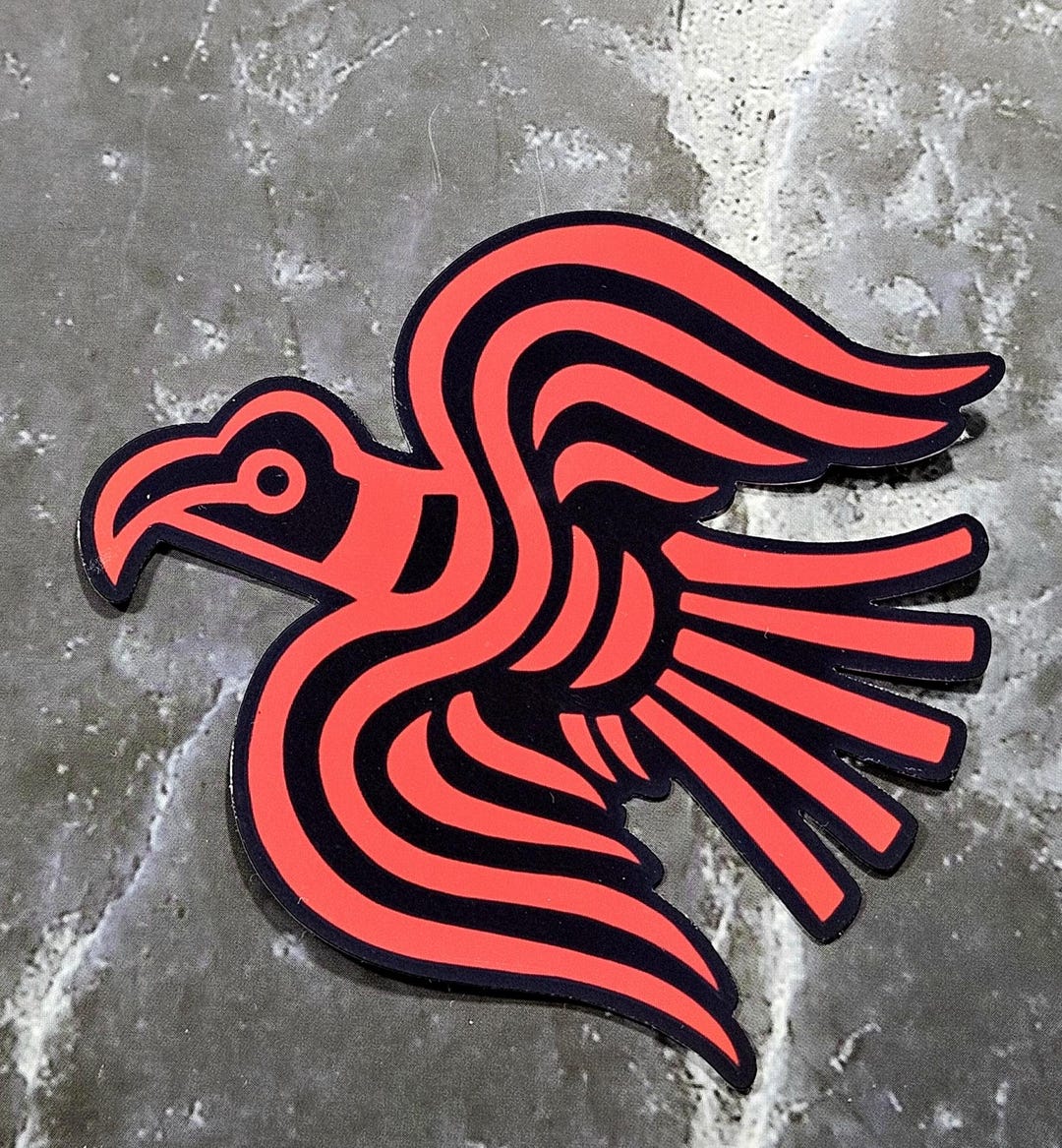 Viking Nordic Raven Banner Sticker, Viking Vinyl Sticker, Viking Banner ...