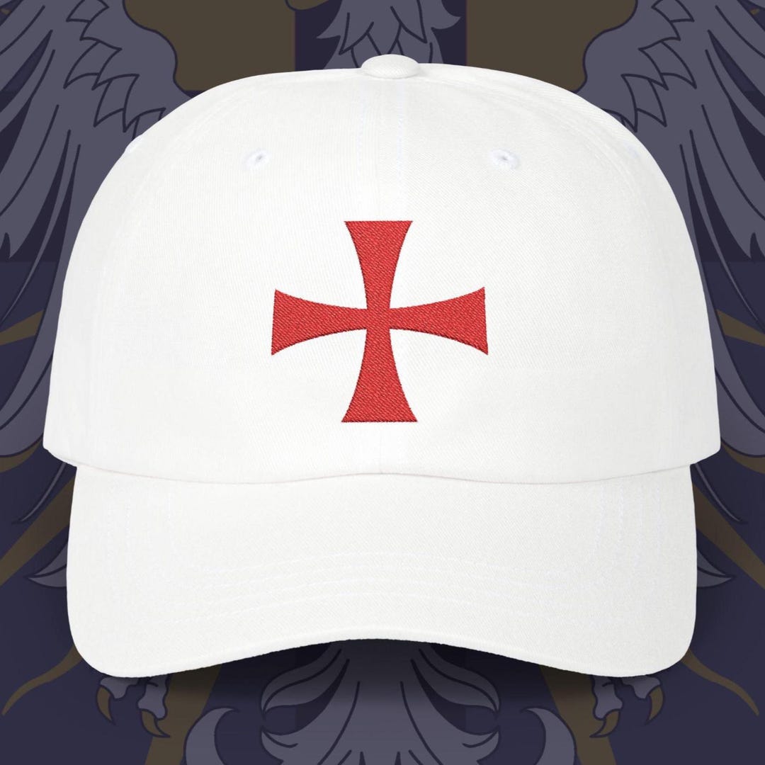Knights Templar Cap, Templar Knight Hat, Red Cross Embroidered Cap ...