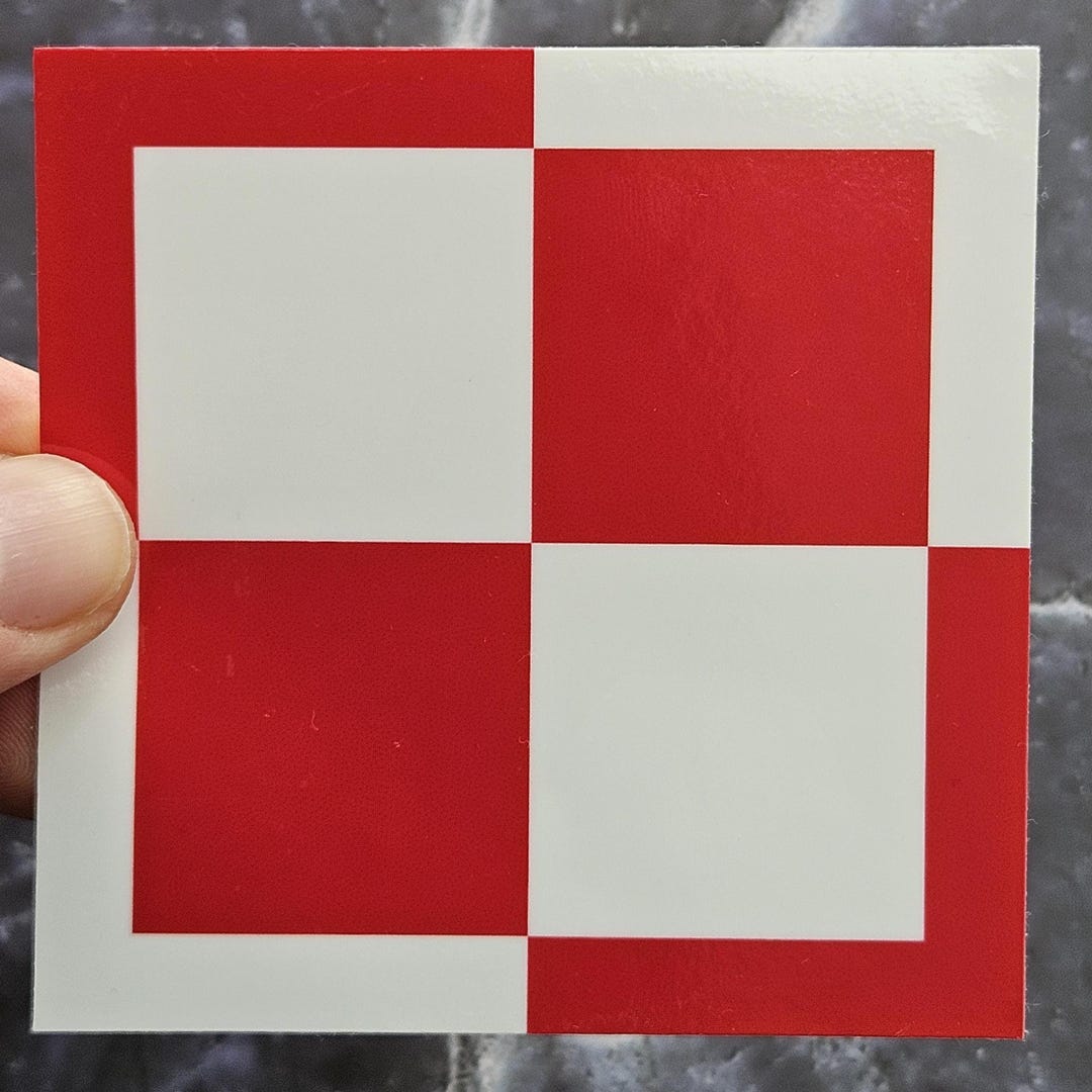 Polish Air Force Checkerboard Vinyl Sticker - Military Aviation ...