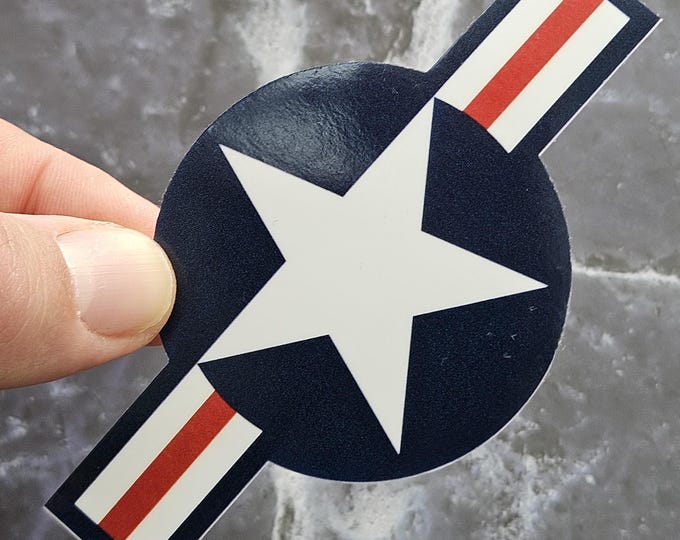 Air Force Decal - Insignia Star and Bars Roundel - U.S. National ...