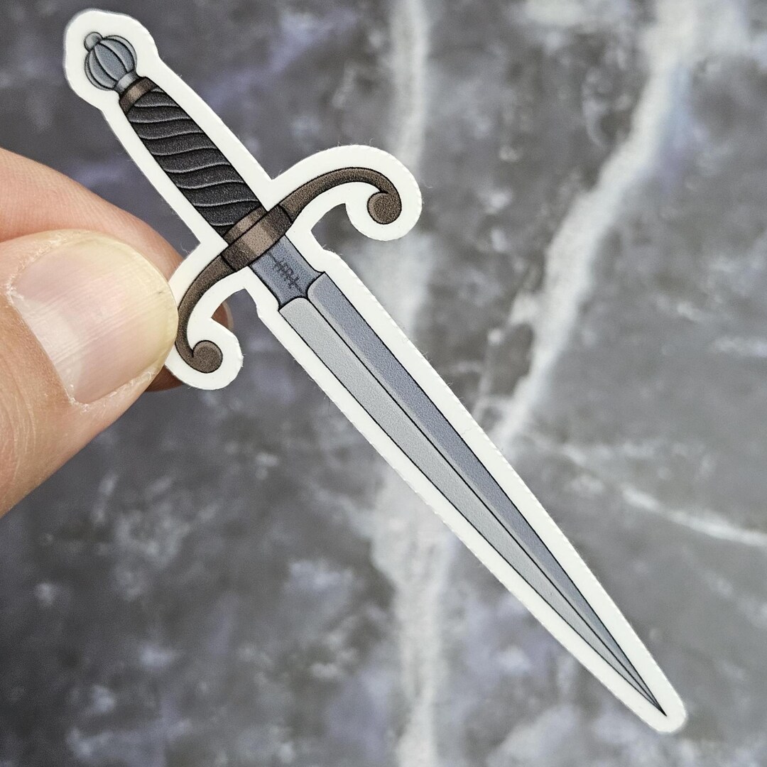 Rennaissance Dagger Vinyl Sticker - Historical Weapon Laminated Decal ...