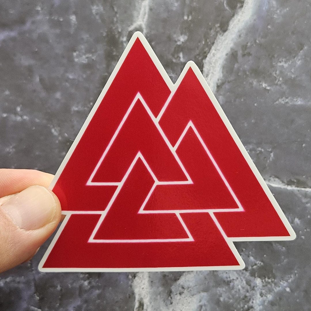 Valknut Vinyl Sticker - Viking Norse Mythology Pagan Laminated Decal - Etsy