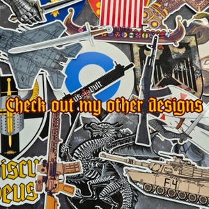 M1 Abrams Sticker, Abrams Tank Vinyl Sticker, Main Battle Tank Decal ...