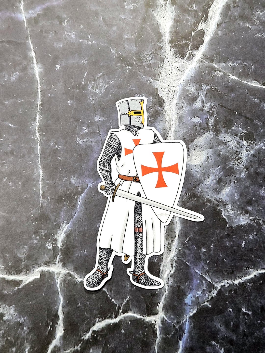 Knight Templar Sticker Vynil Diecut Laminated - Etsy